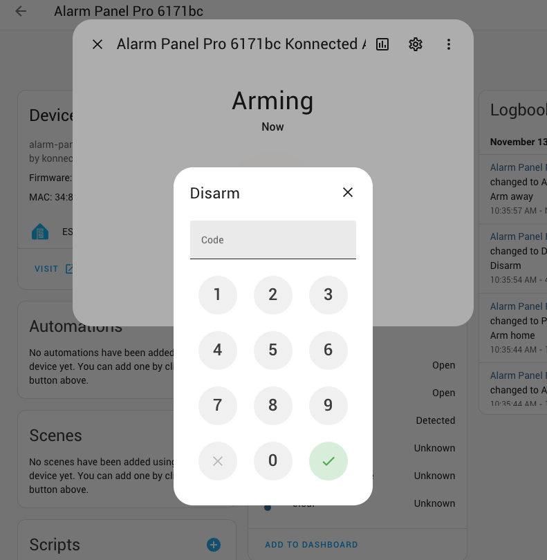 Standalone Alarm System on the Konnected Alarm Panel