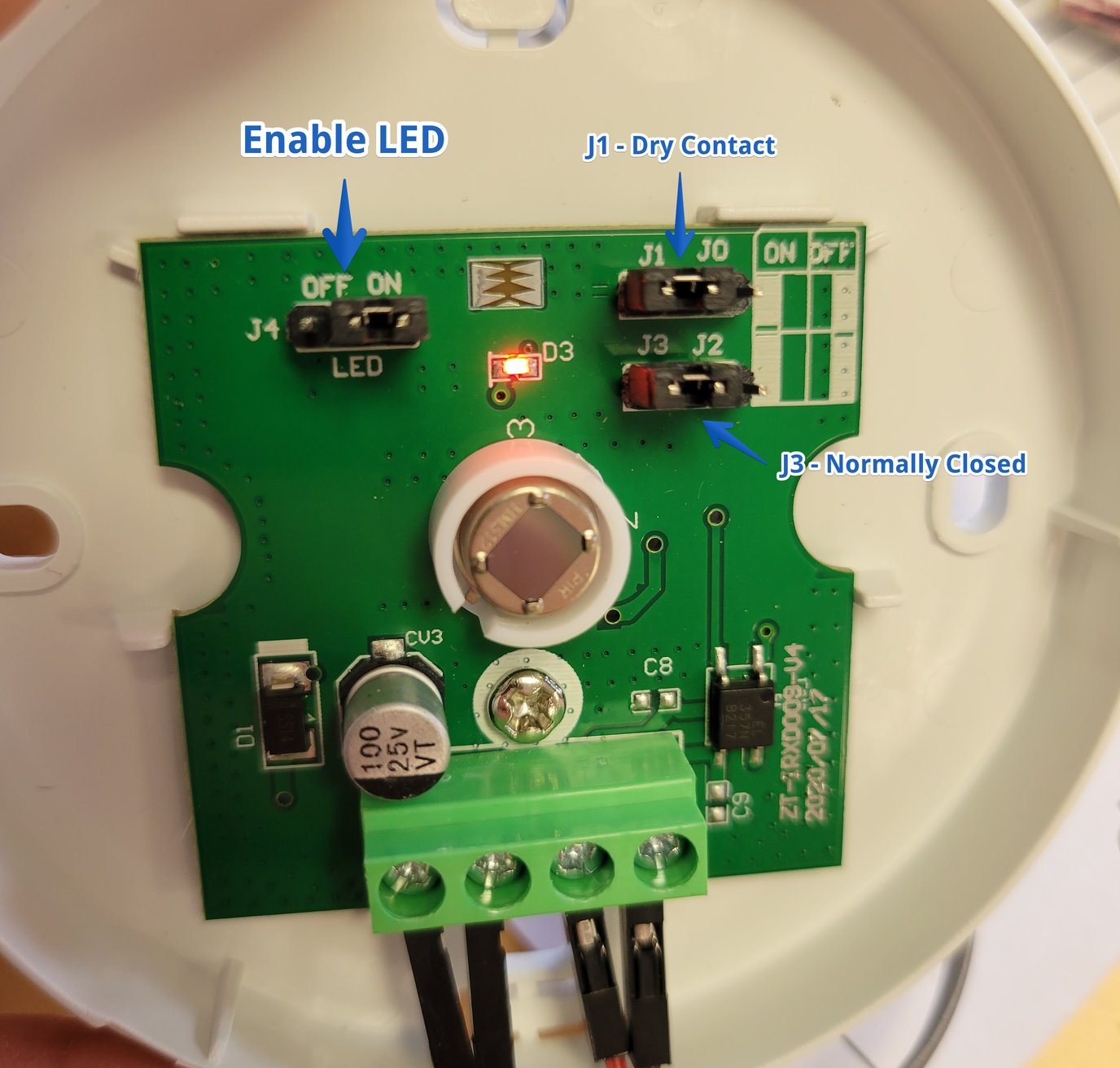 360° Ceiling Surface Mount Passive Infrared (PIR) Motion Sensor